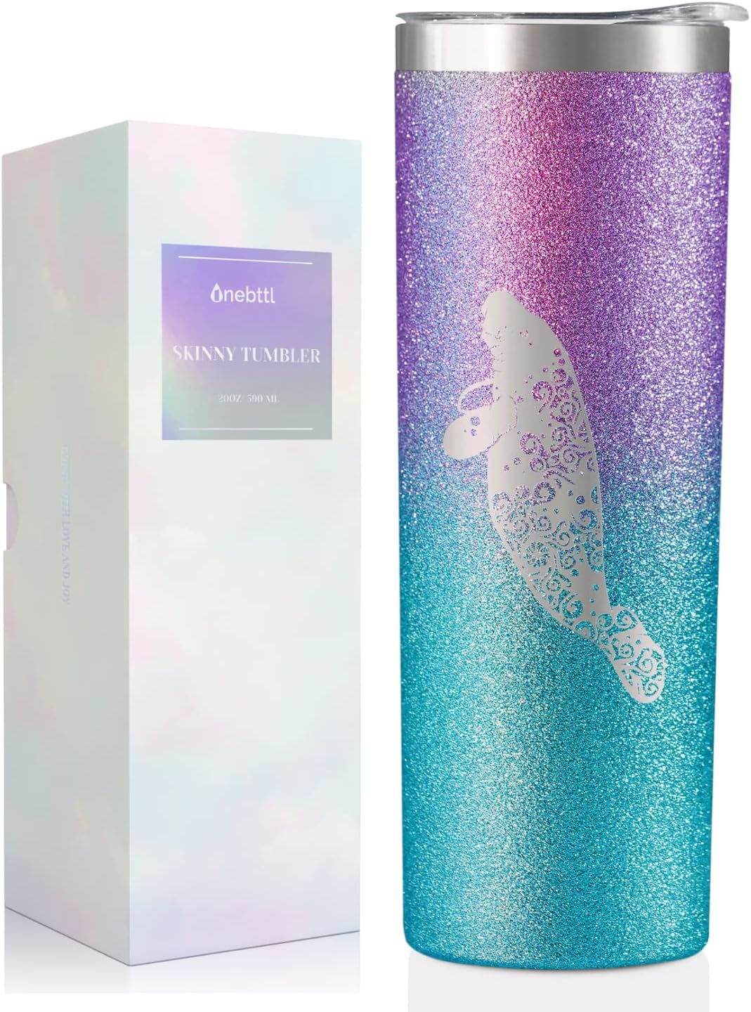Amazon.com: Onebttl Manatee Gifts for Women/Girls, 20 oz Skinny Tumbler ...