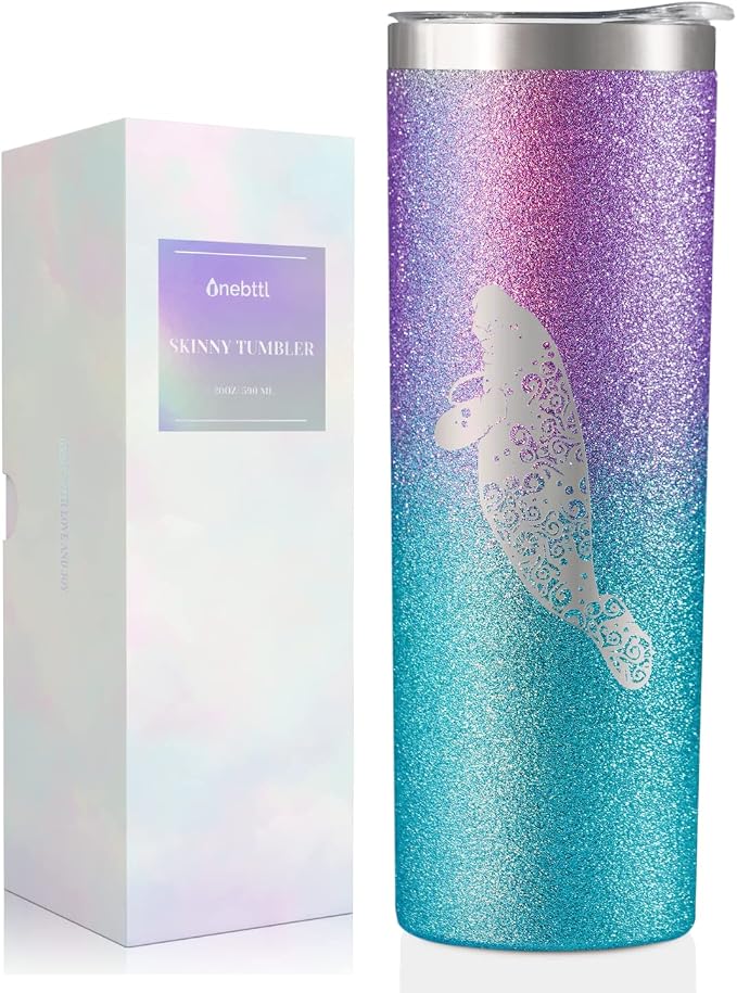 Amazon.com | Onebttl Manatee Gifts for Women/Girls, 20 oz Skinny ...