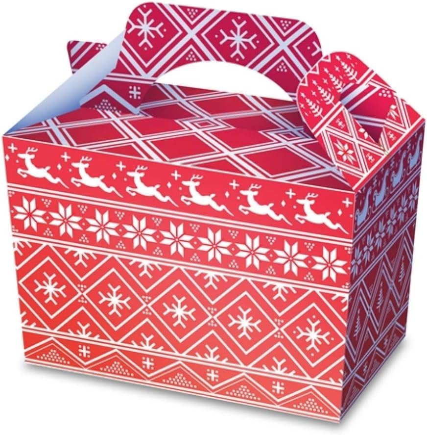 10 x Christmas Santa Suit Party Meal / Treat Boxes : Amazon.co.uk: Home ...