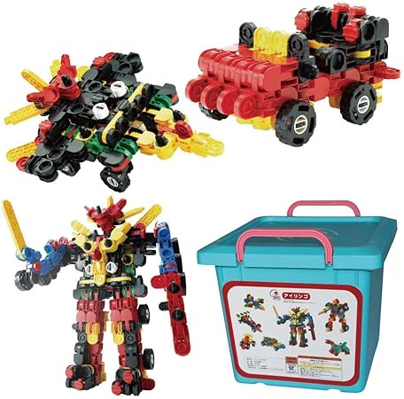 はございま iRiNGO アイリンゴ390ピース 知育玩具 ロボット のりもの 3歳から 音が出るブロック 立体パズル ...