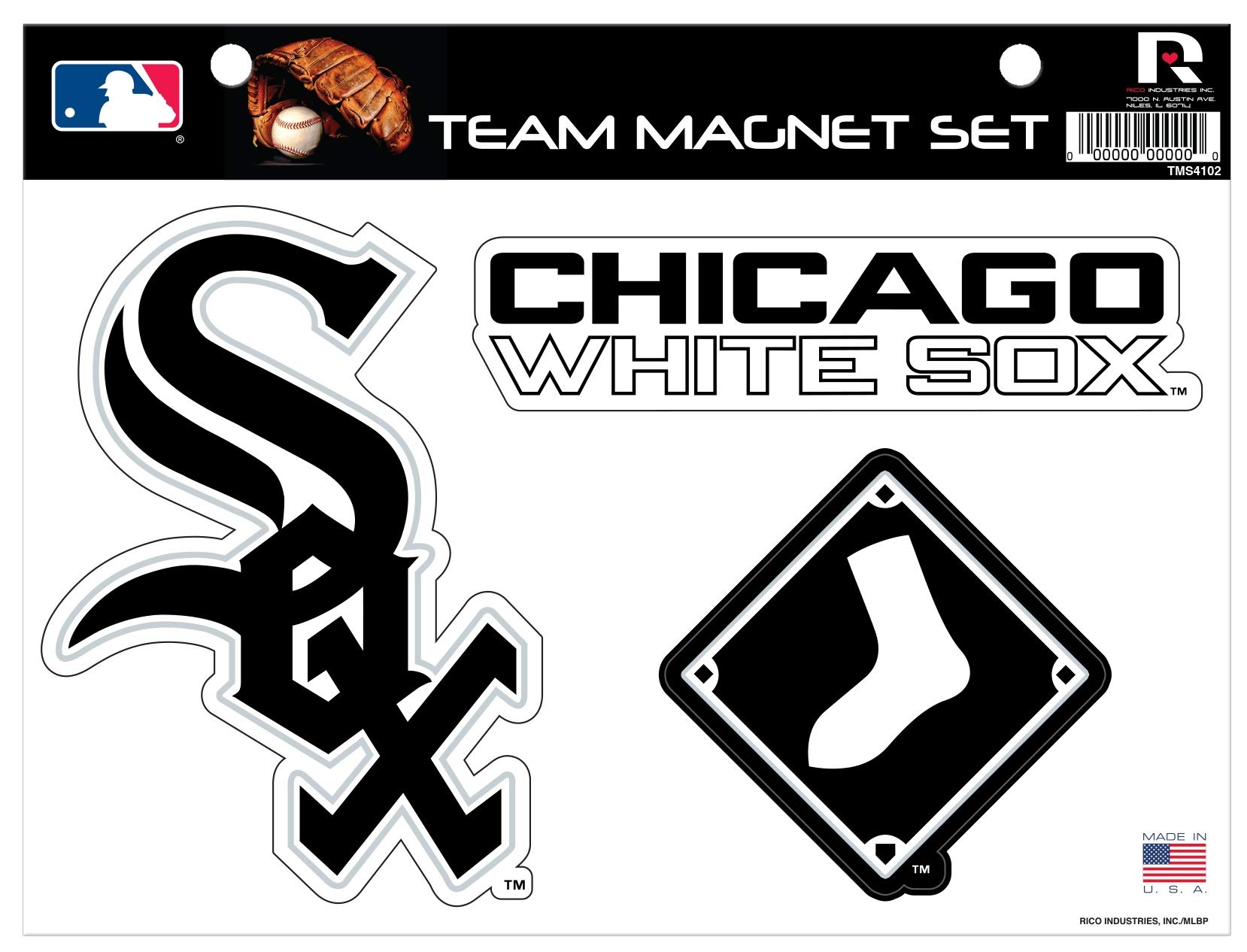 Amazon.com : MLB Chicago White Sox Team Magnet Set : Sports & Outdoors