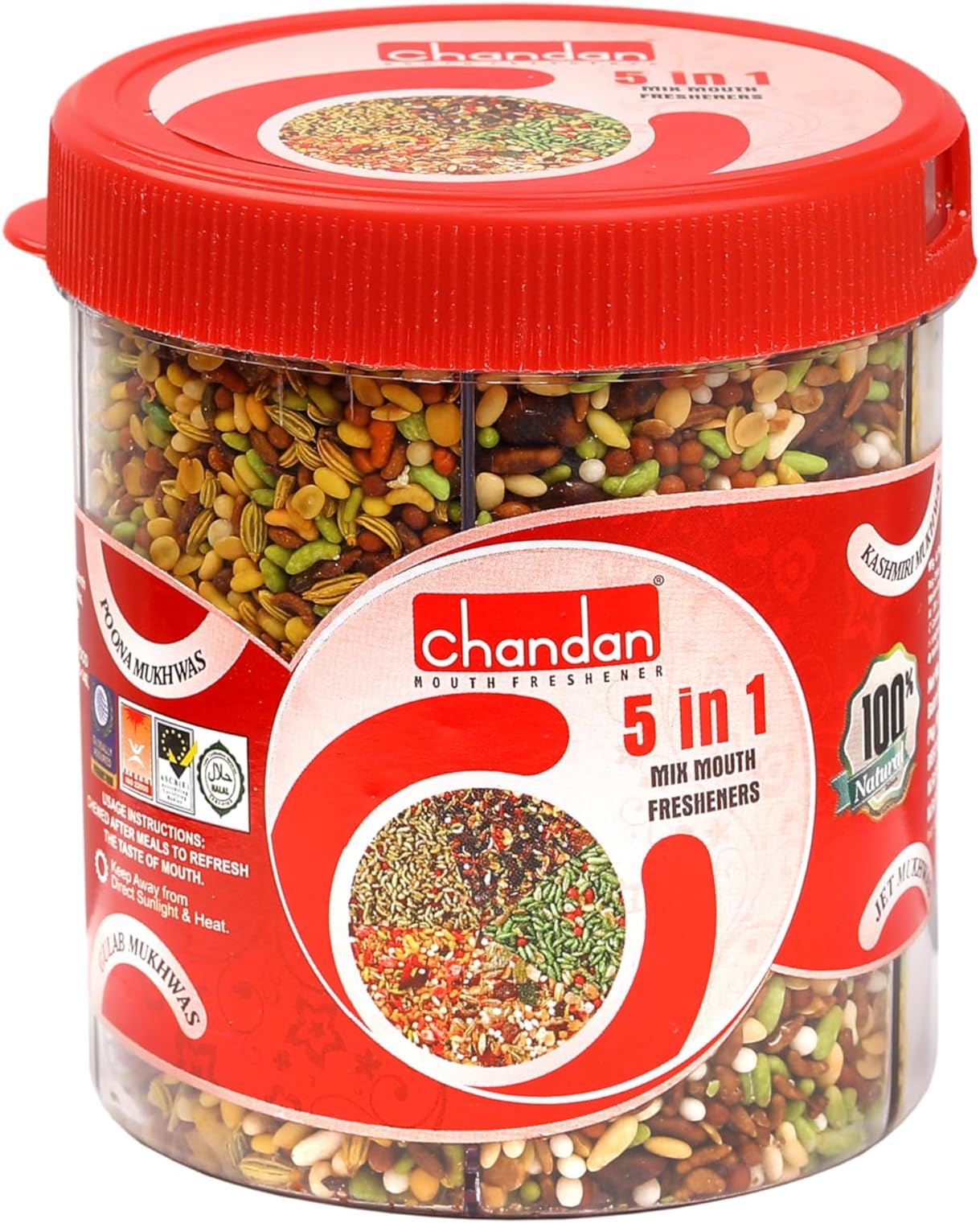 Amazon.com : Chandan Mouth Freshener 5 in 1 Mix Mouth Fresheners Sweet ...