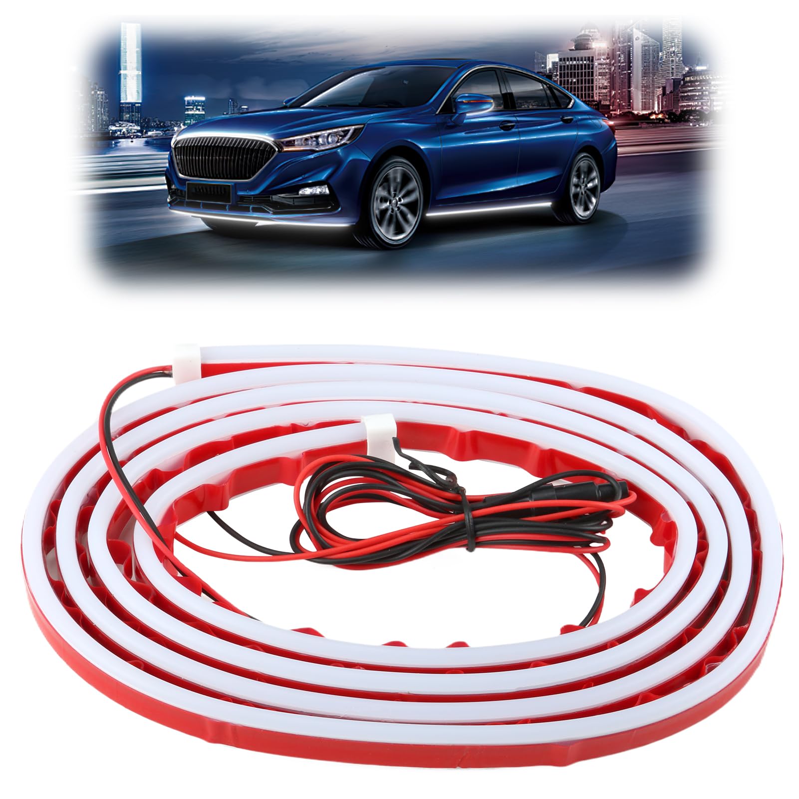 71 Inch Car Hood LED Light Strip, 1.8M Flexible Dynamic Light Strip ...