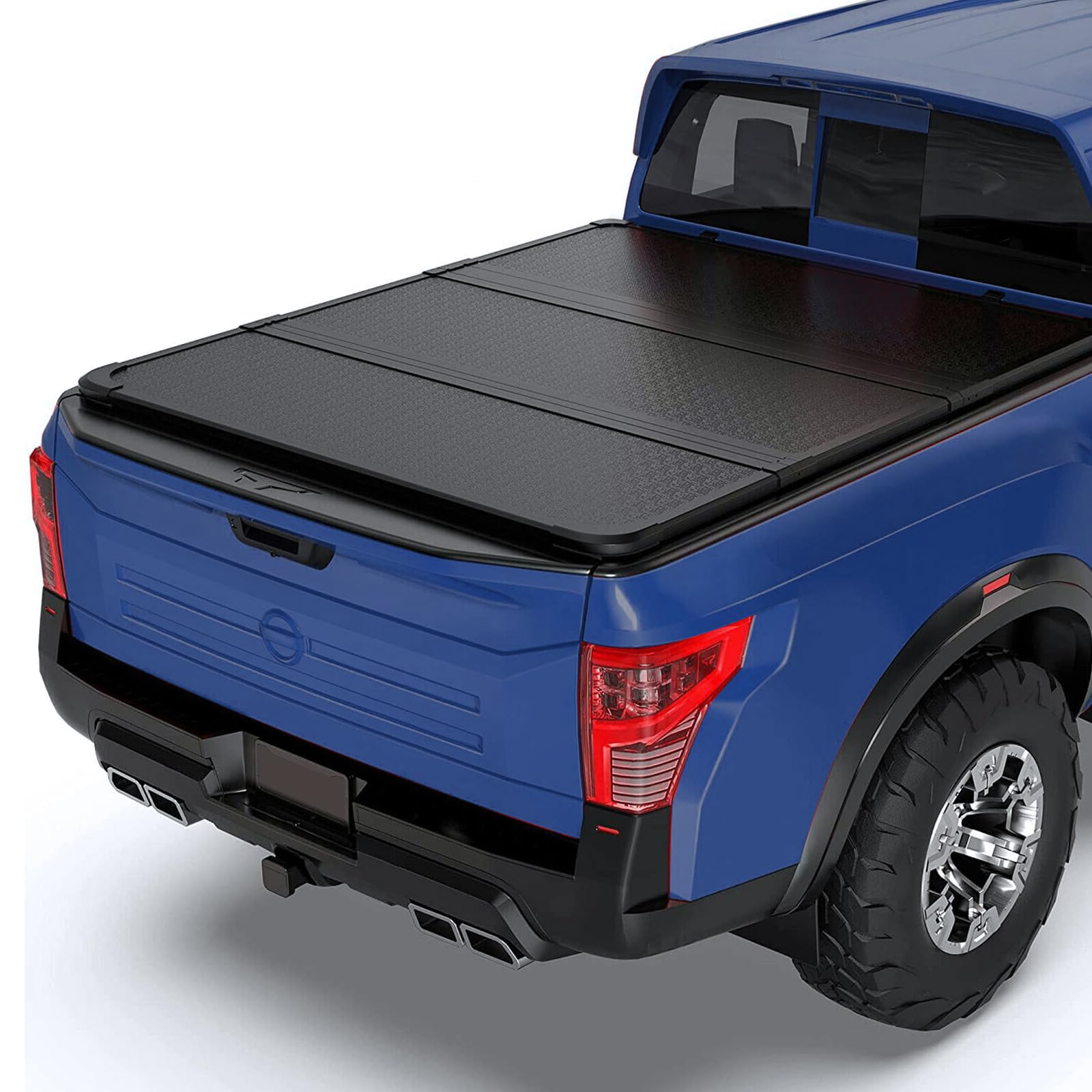 Amazon.com: PENSUN 5FT Hard 3-Fold Truck Bed Cover W/LED Fit for 2005 ...