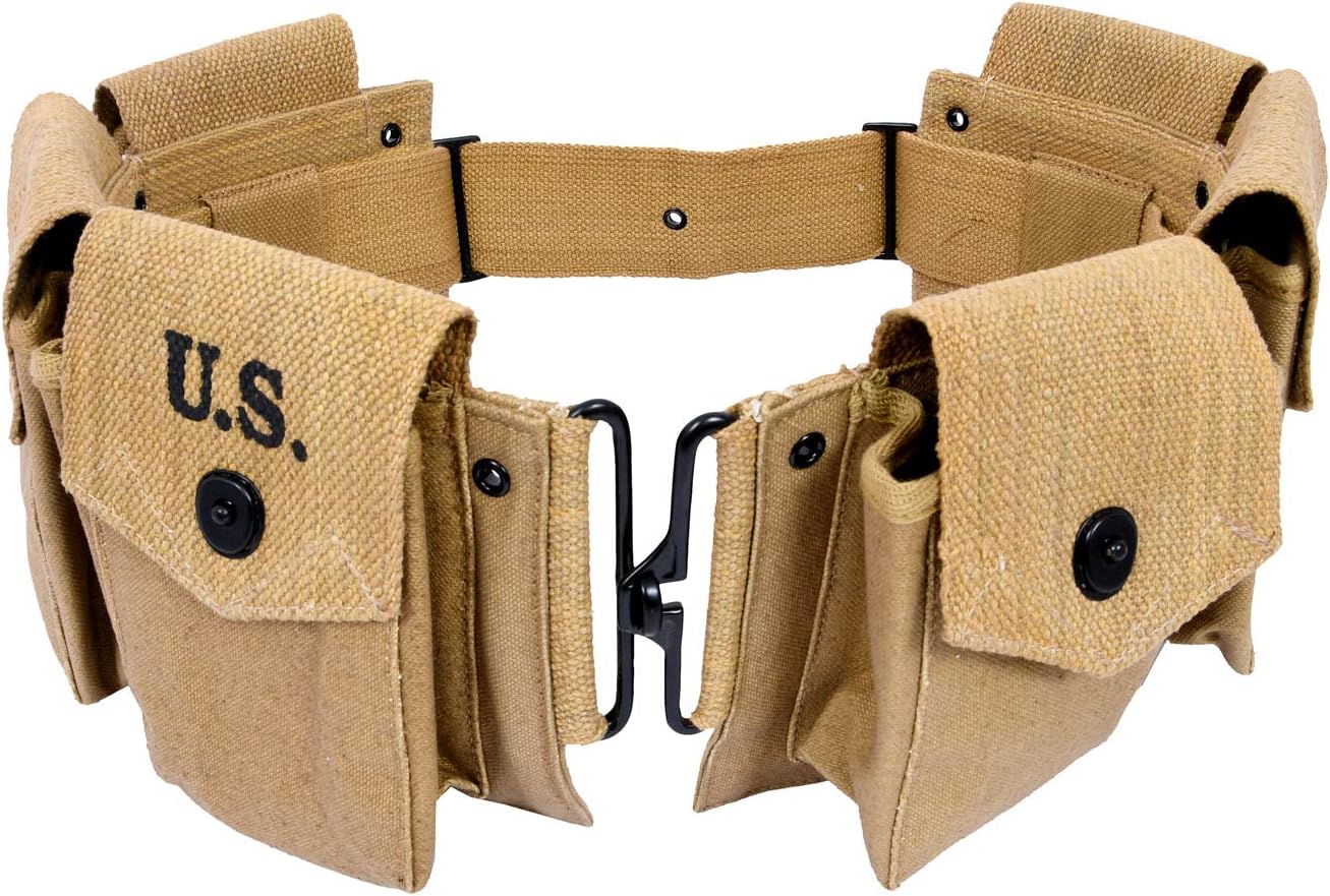 World War Replica WWII - US- WWII BAR Magazine Belt- Browning Automatic ...
