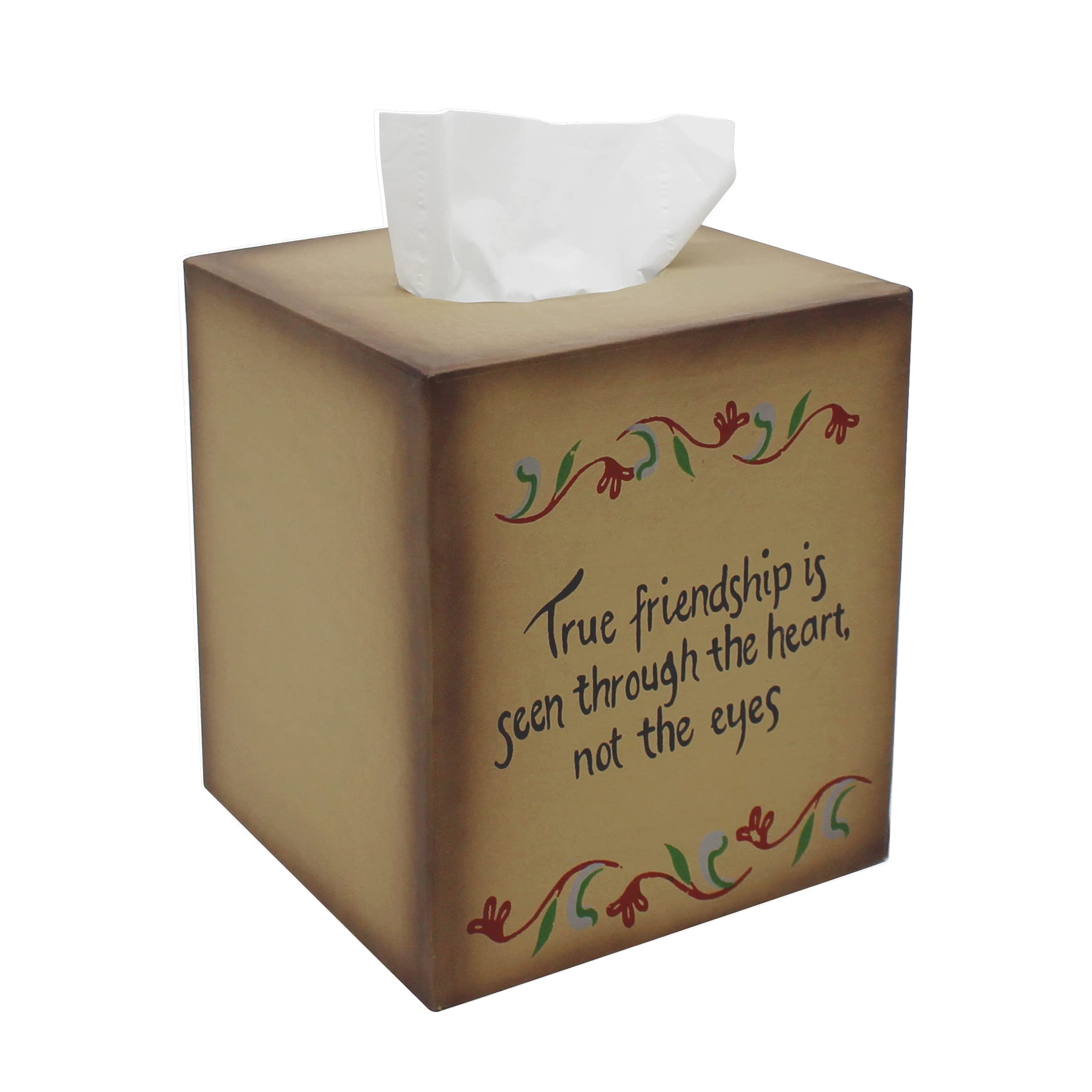 Amazon.com: CVHOMEDECO. Primitives Square Tissue Box Cover Rustic ...