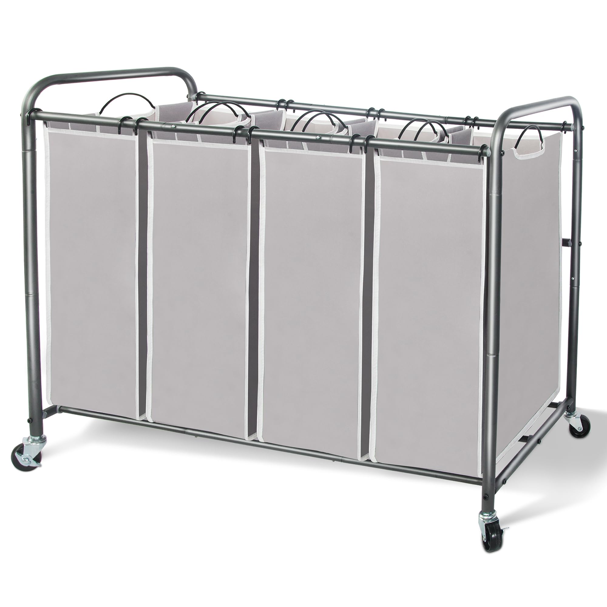 Amazon.com: STORAGEIDEAS Laundry Sorter Hamper with Wheels, Heavy-Duty ...