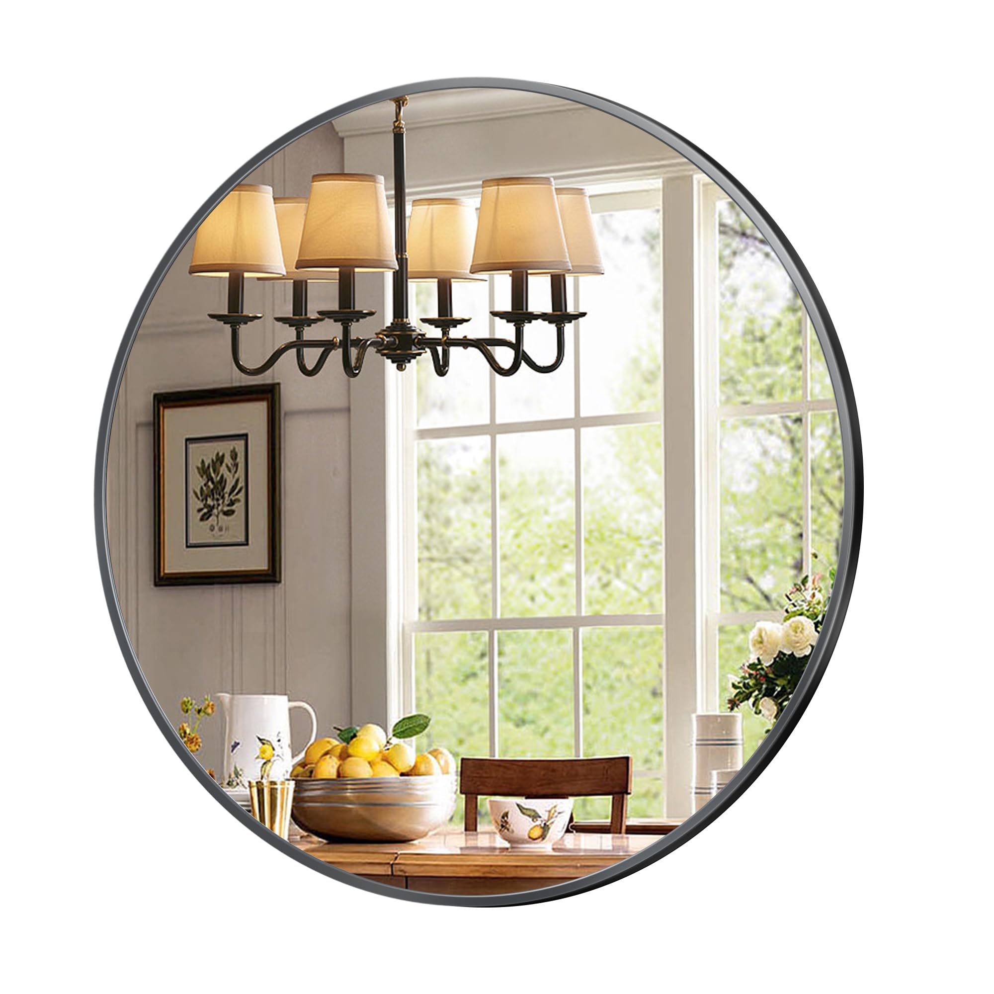 Snapklik.com : Round Mirror, 30 Inch Round Mirror For Wall, Round Wall ...