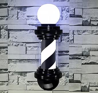 Amazon.com: WDZD 20'' Mini Black Barber Pole Light : Office Products