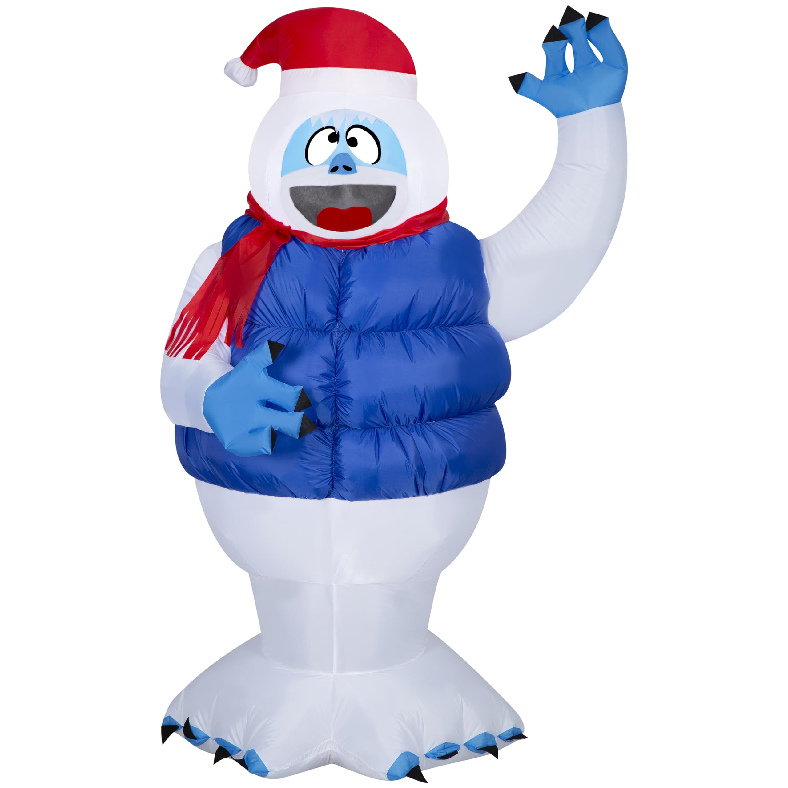 Snapklik.com : Gemmy Christmas Inflatable Bumble In Blue Puffer Vest
