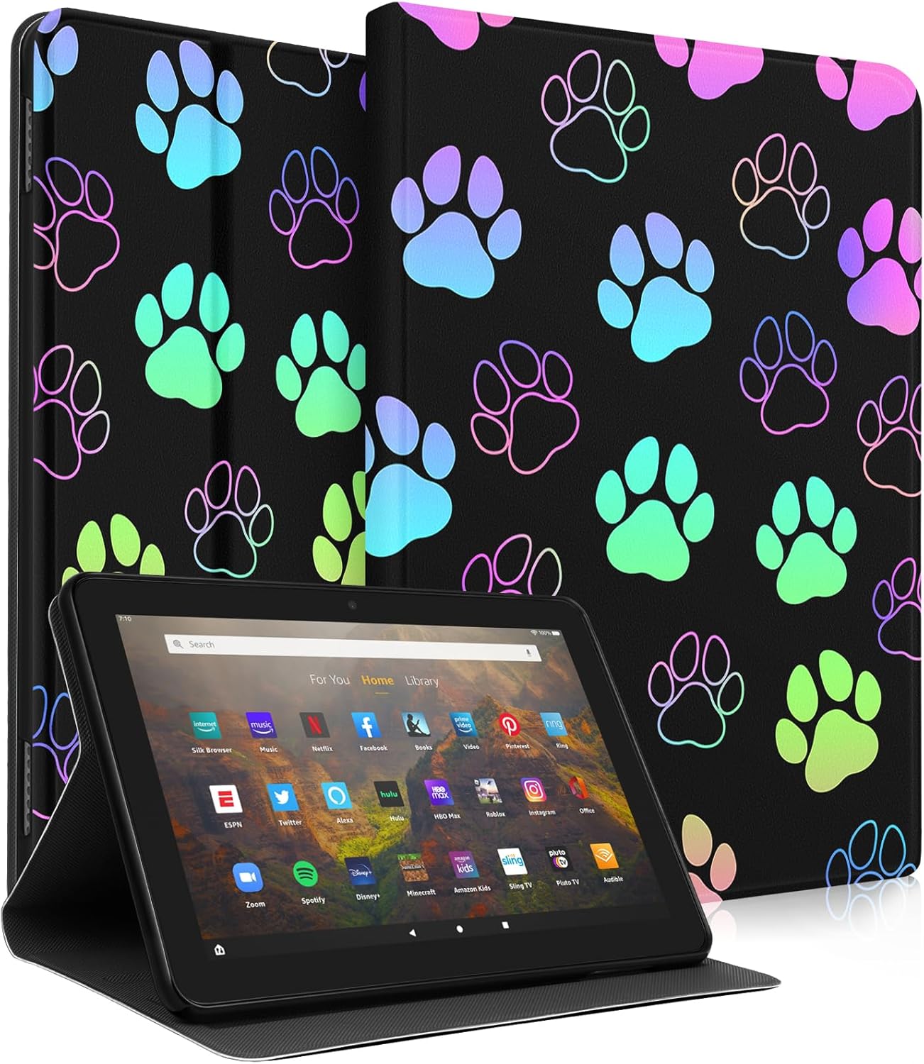 Amazon.com: Wazzasoft for Amazon Kindle Fire HD 10/10 Plus Tablet Case ...