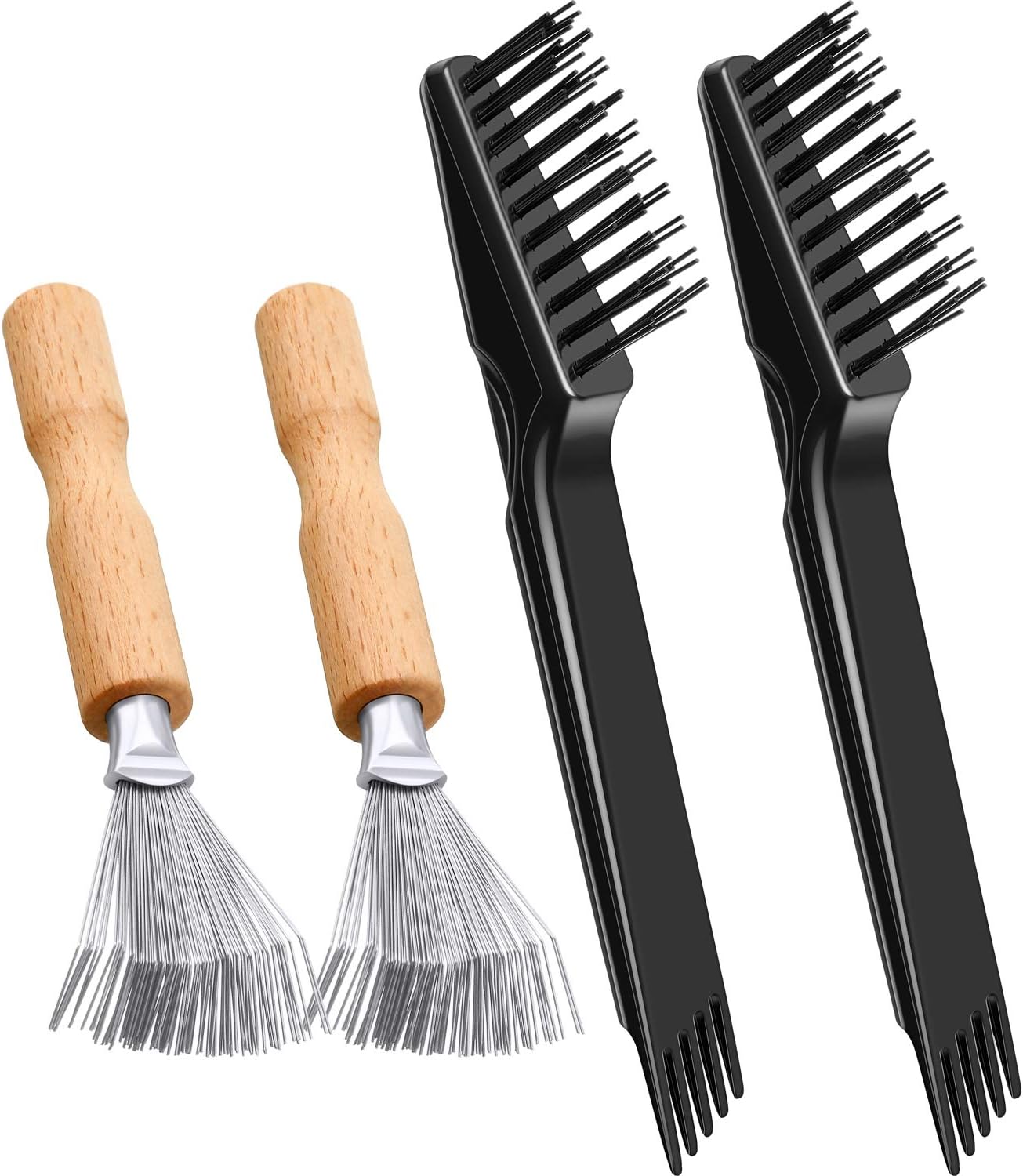 Amazon.com : Boao 4 Pcs Hair Brush Cleaning Tool Set Mini Hair Cleaning ...