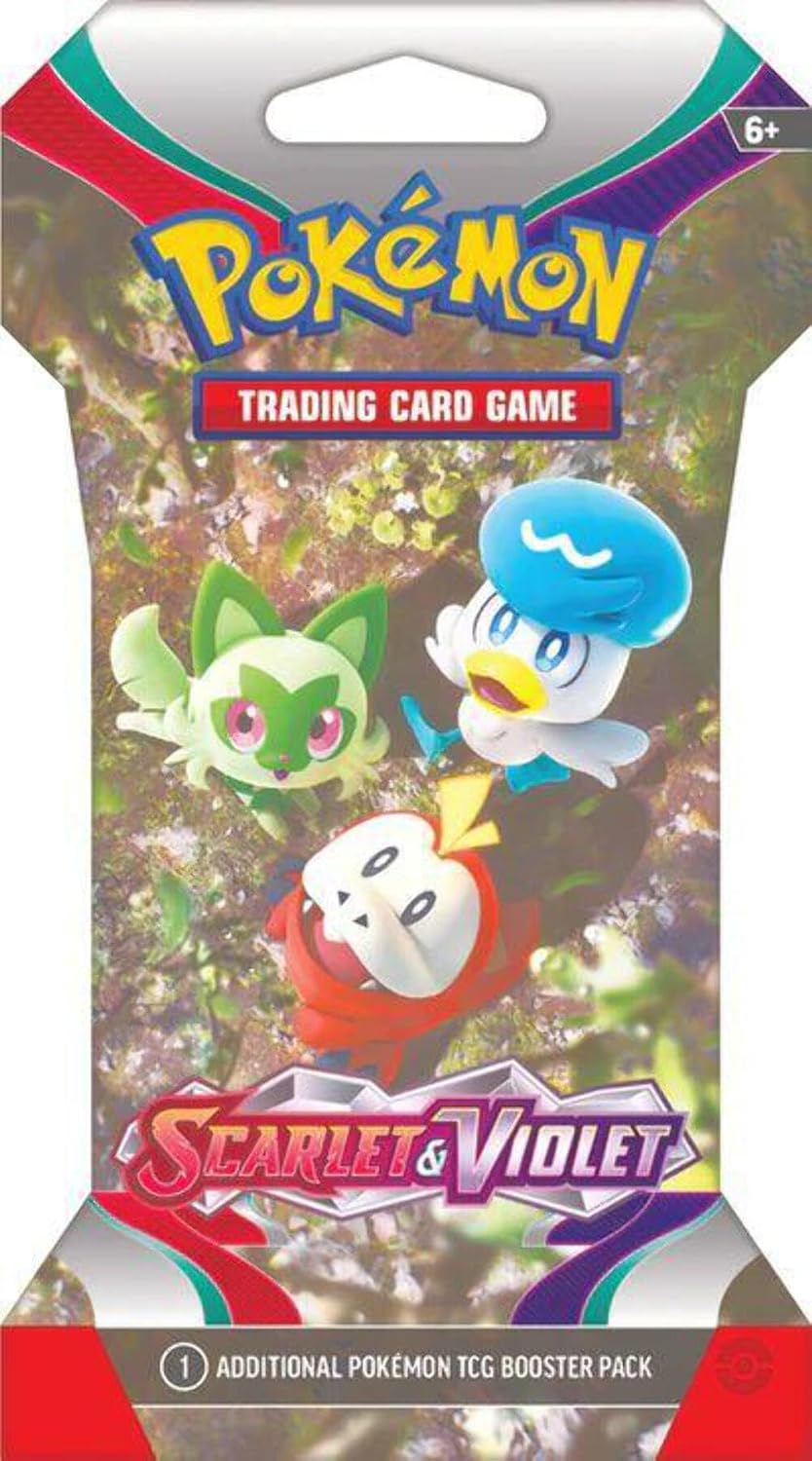 Amazon.com: Pokemon Scarlet & Violet Sleeved Booster Pack : Toys & Games