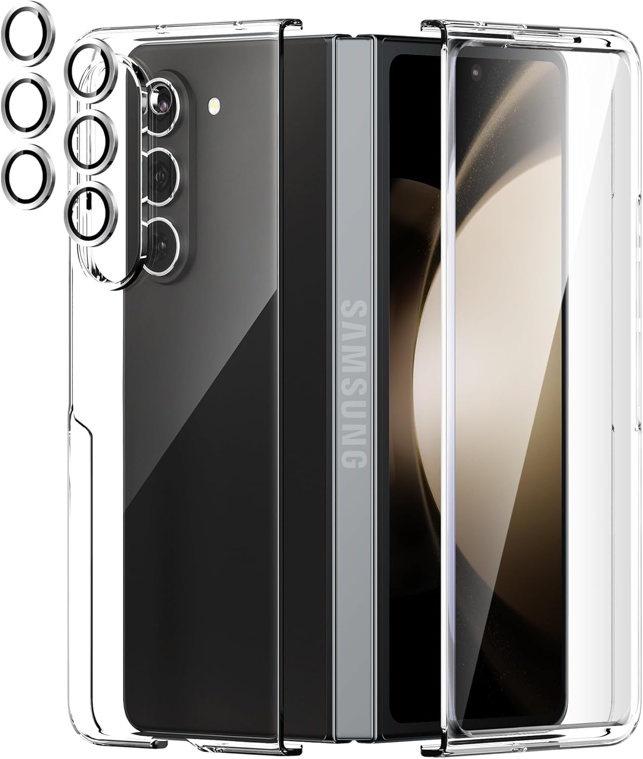 Amazon.com: Feitenn for Samsung Z Fold 5 Case, Z Fold 5 Screen ...