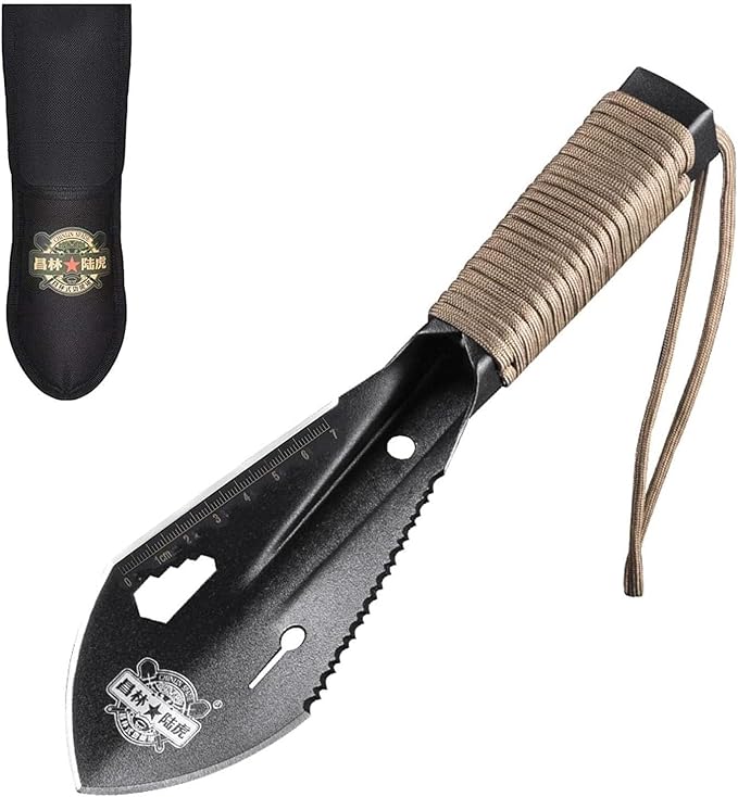 Backpacking Trowel, Portable Survival Shovel Lightweight Hiking Camping ...
