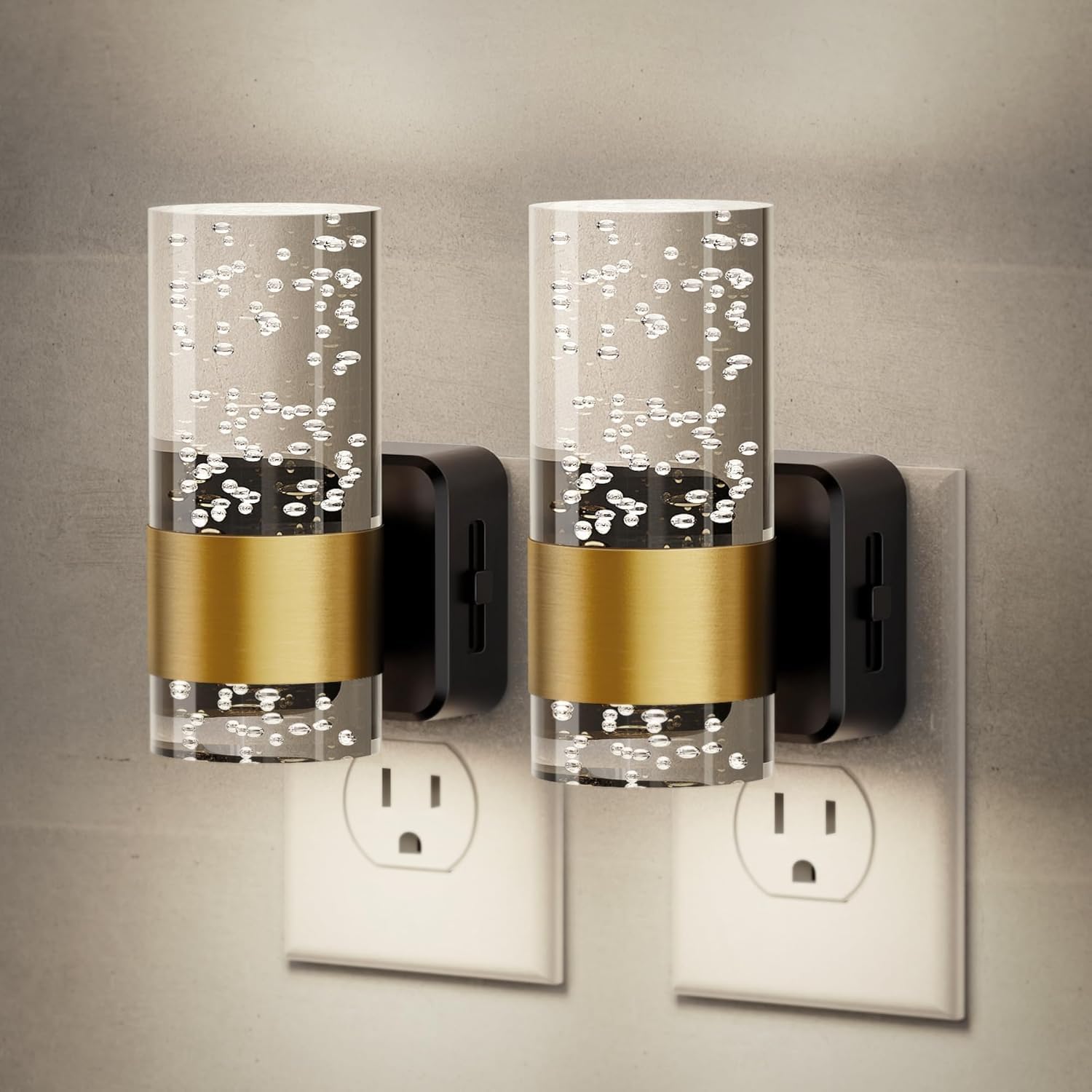 Night Light, Night Lights Plug into Wall,2 Pack 3000K Dimmable LED ...