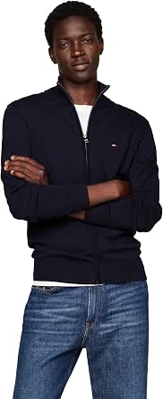 Suéter Lightweight Full Zip Up Sweater Tommy HilfigerMasculino | Amazon ...