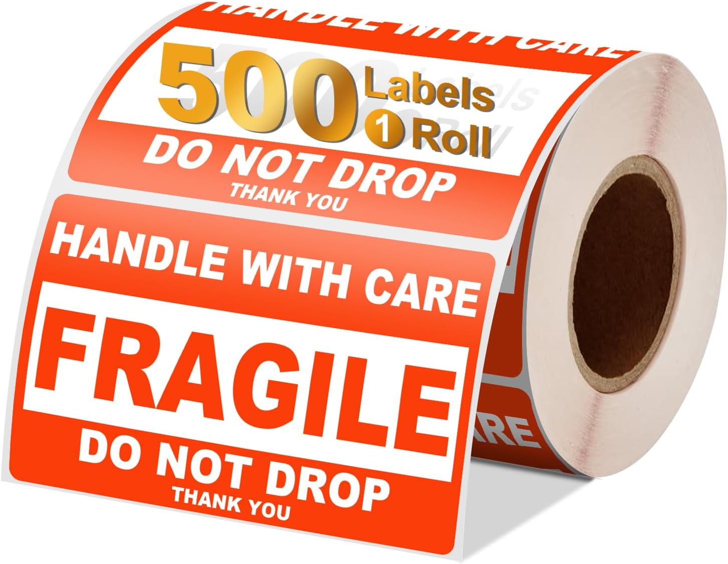 Amazon.com : FirstZi 1x3 Inches Handle with Care - Do Not Bend - Thank ...