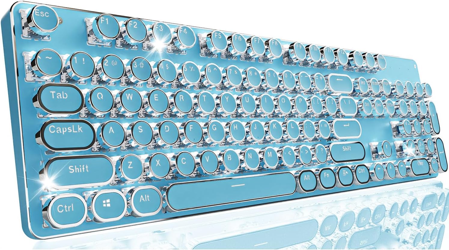 Amazon.com: EWEADN TK950 Typewriter Keyboard Wireless Mechanical ...