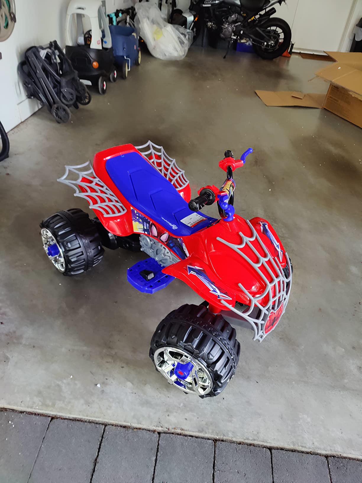 $44/mo - Finance Kid Trax Marvel Spiderman Toddler ATV Ride On Toy, 12 ...