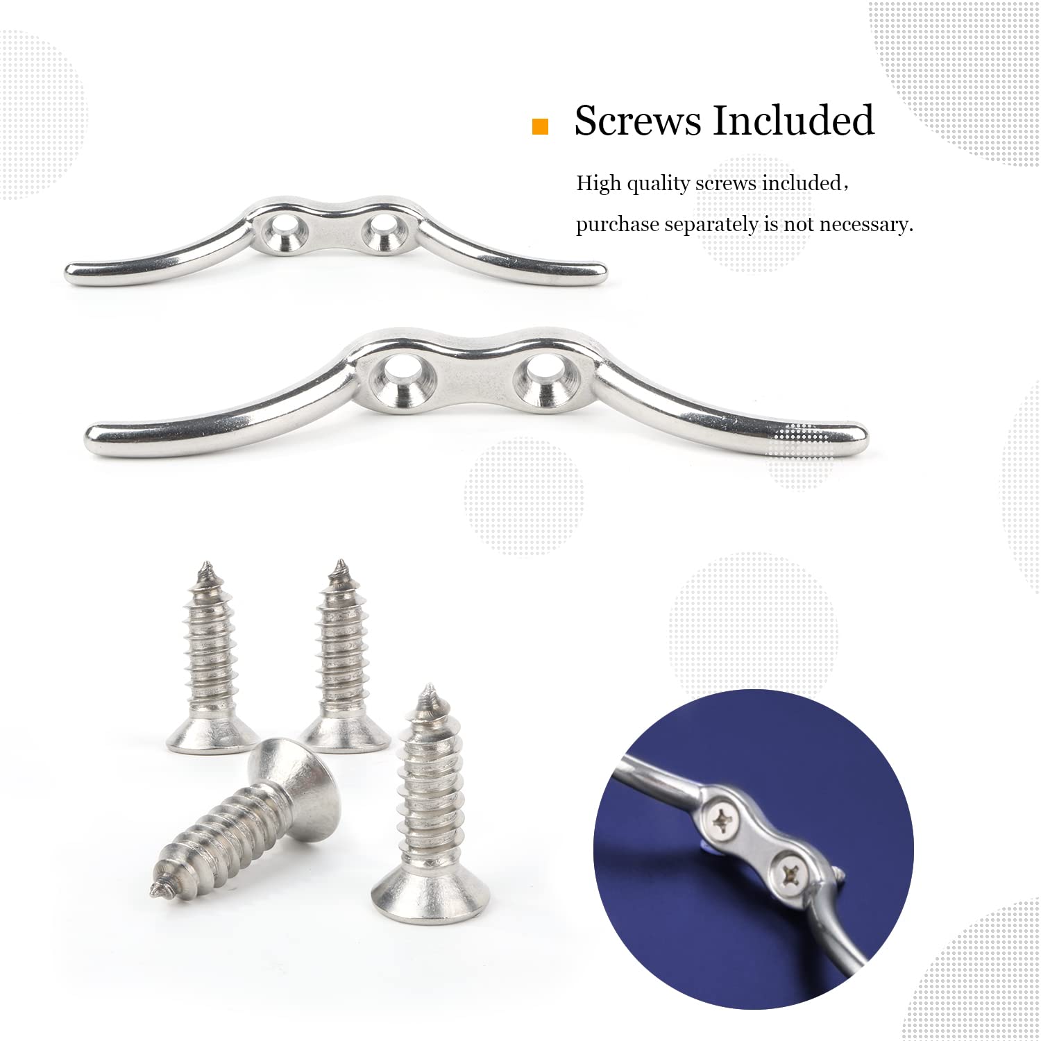 Snapklik.com : Marine Hardware Rope Cleat Steel Heavy Duty Rope Cleat ...