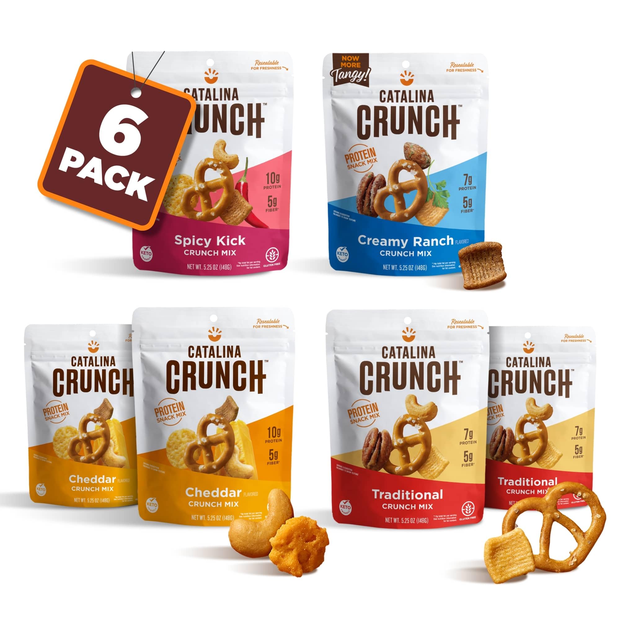 Amazon.com: Catalina Crunch Mix High Fiber Protein Snack Mix Variety ...