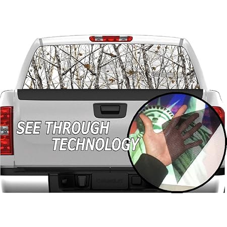 Amazon.com: MotorINK CAMO Oak Ambush Rear Window Graphic Decal Tint ...