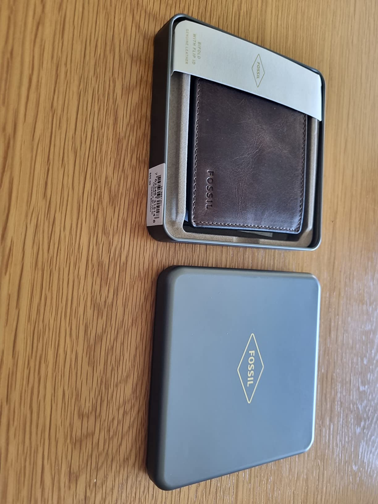 FOSSIL ML3681200 Men's RFID Blocking Derrick Bifold Wallet with Flip Id ...