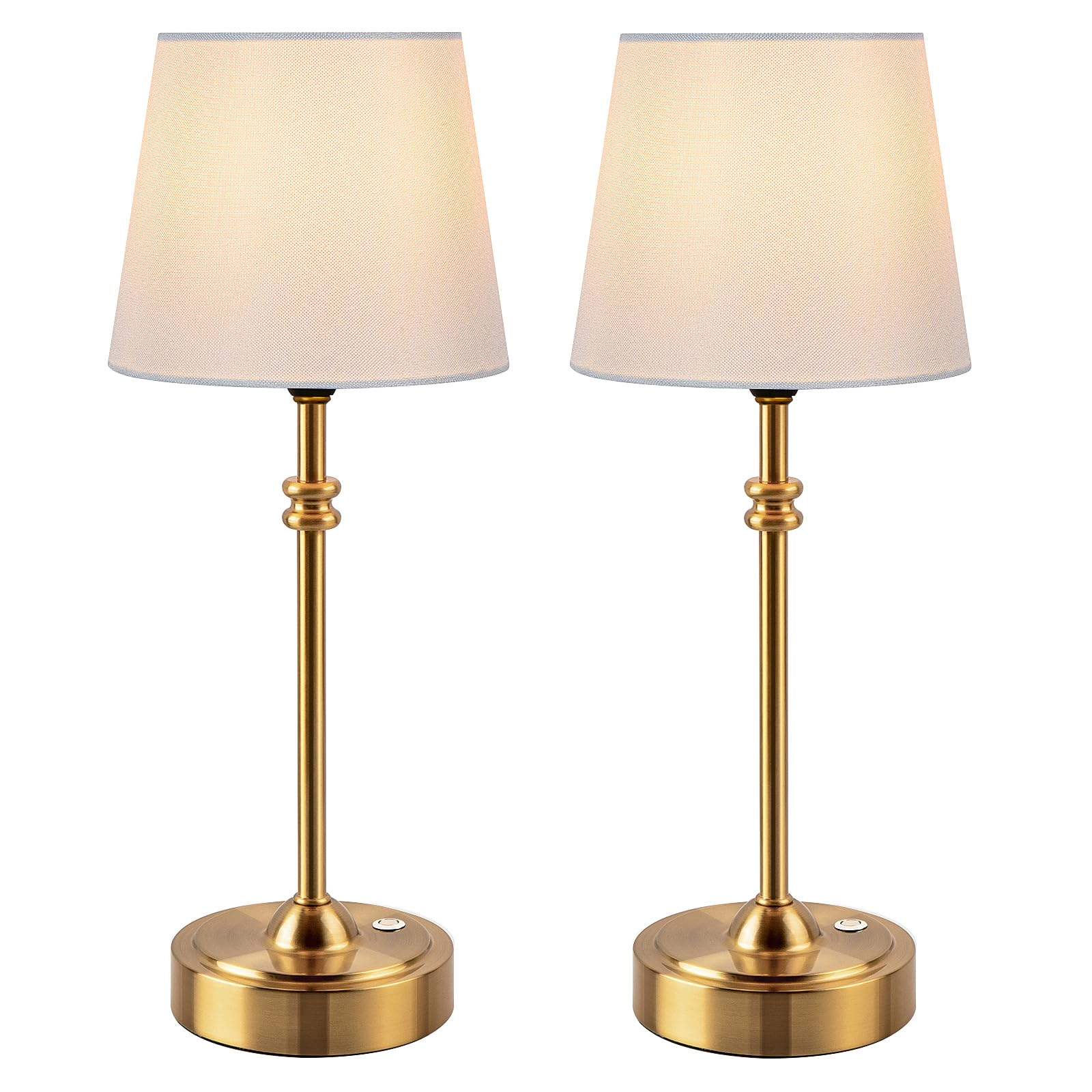 ONEWISH Cordless Table Lamps Set of 2 - Battery Powered Lamp, 4000mAh ...