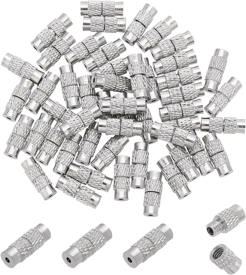 Amazon.com: 50Pcs Brass Screw Clasps for Jewelry Making, Barrel Clasps ...