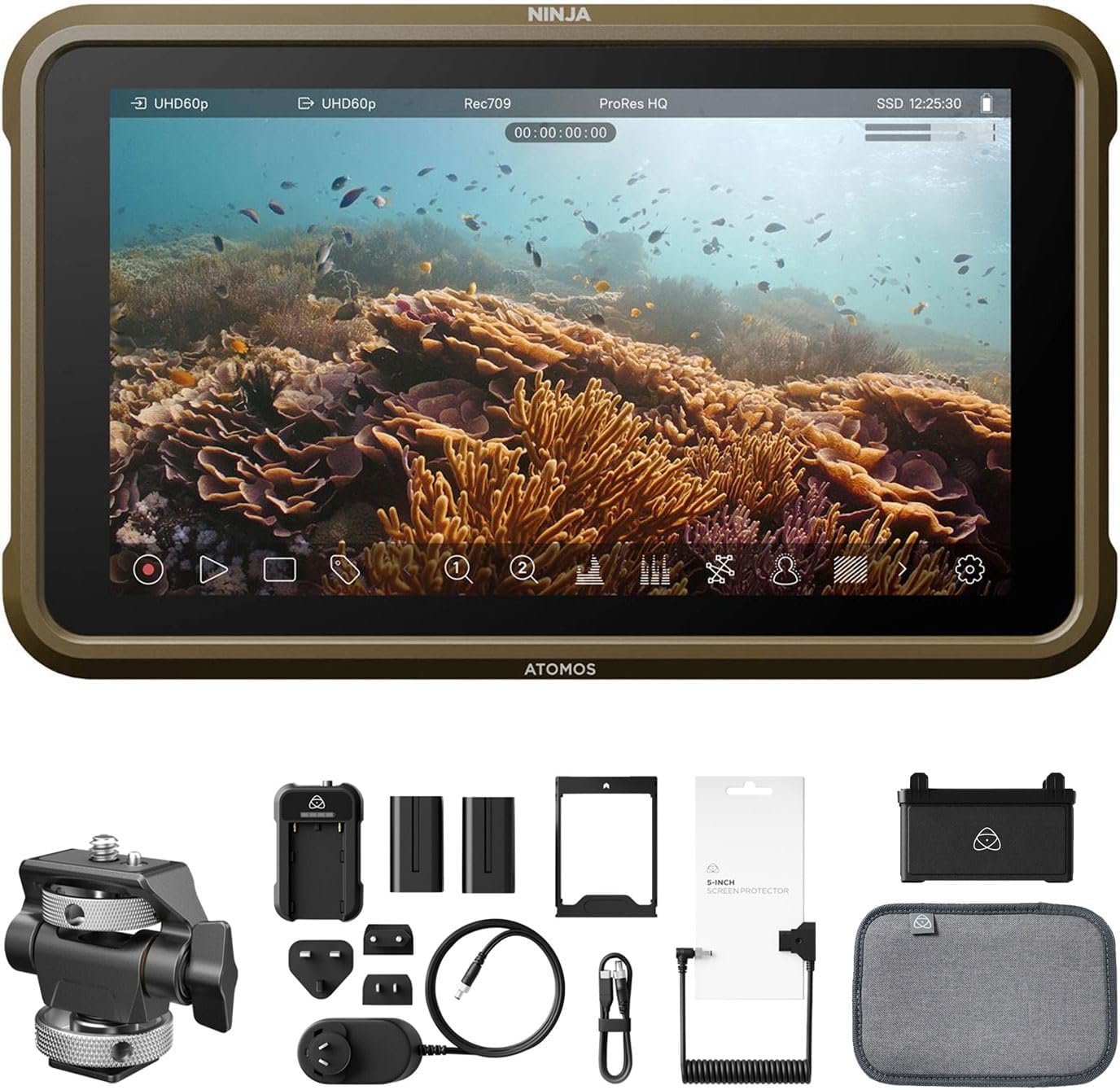 Amazon.com : Atomos Ninja 5.2" 4K HDMI Recording Monitor 5" Accessory ...