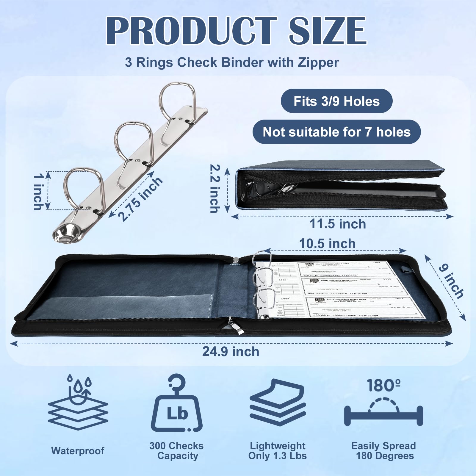 Business Check Stub Binder