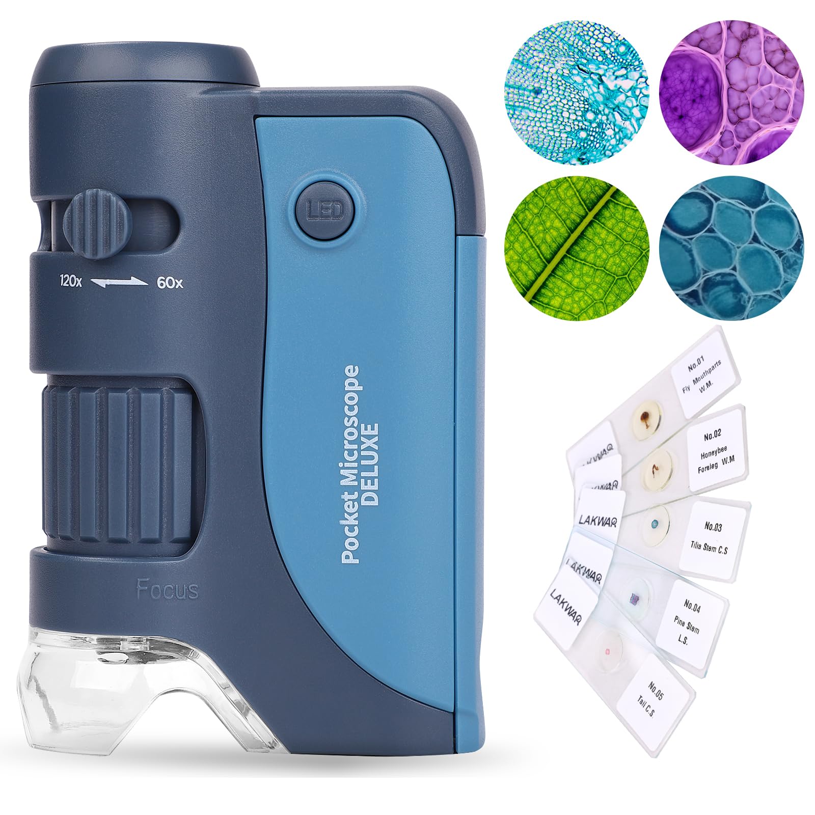 Snapklik.com : Pocket Mini Small Microscope,60x-120x Portable Handheld ...