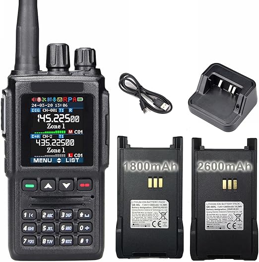 Amazon.com: Dual Band DMR Handheld Mobile Two-Way Radio AT-D168UV, VHF ...