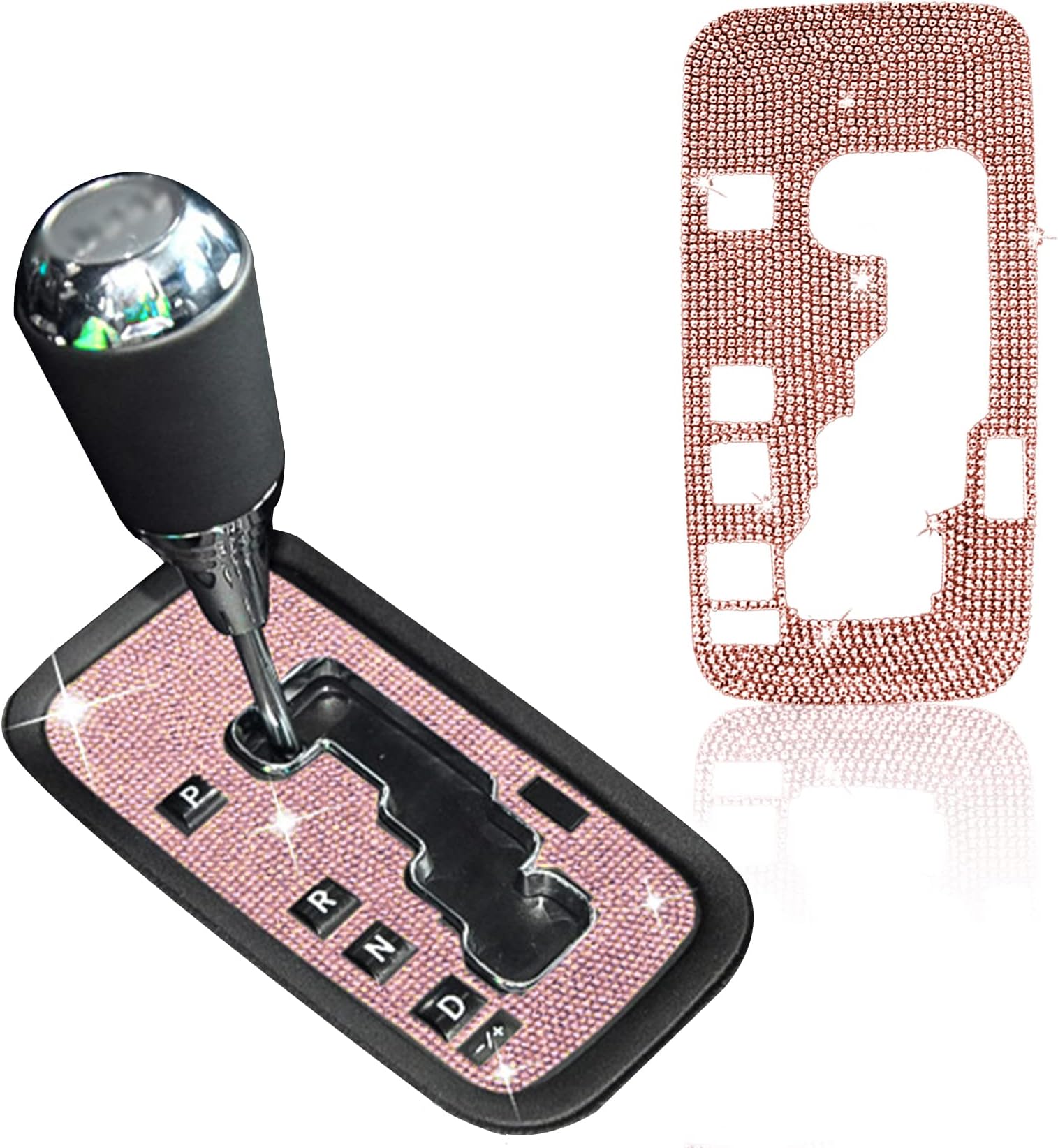 Amazon.com: HAOBO Bling Gear Shift Box Frame Cover Trim Sticker, Gear ...
