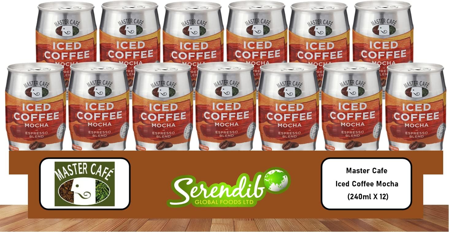 Master Café Iced Coffee Mocha Cans 240ml (Pack of 12) : Amazon.co.uk ...