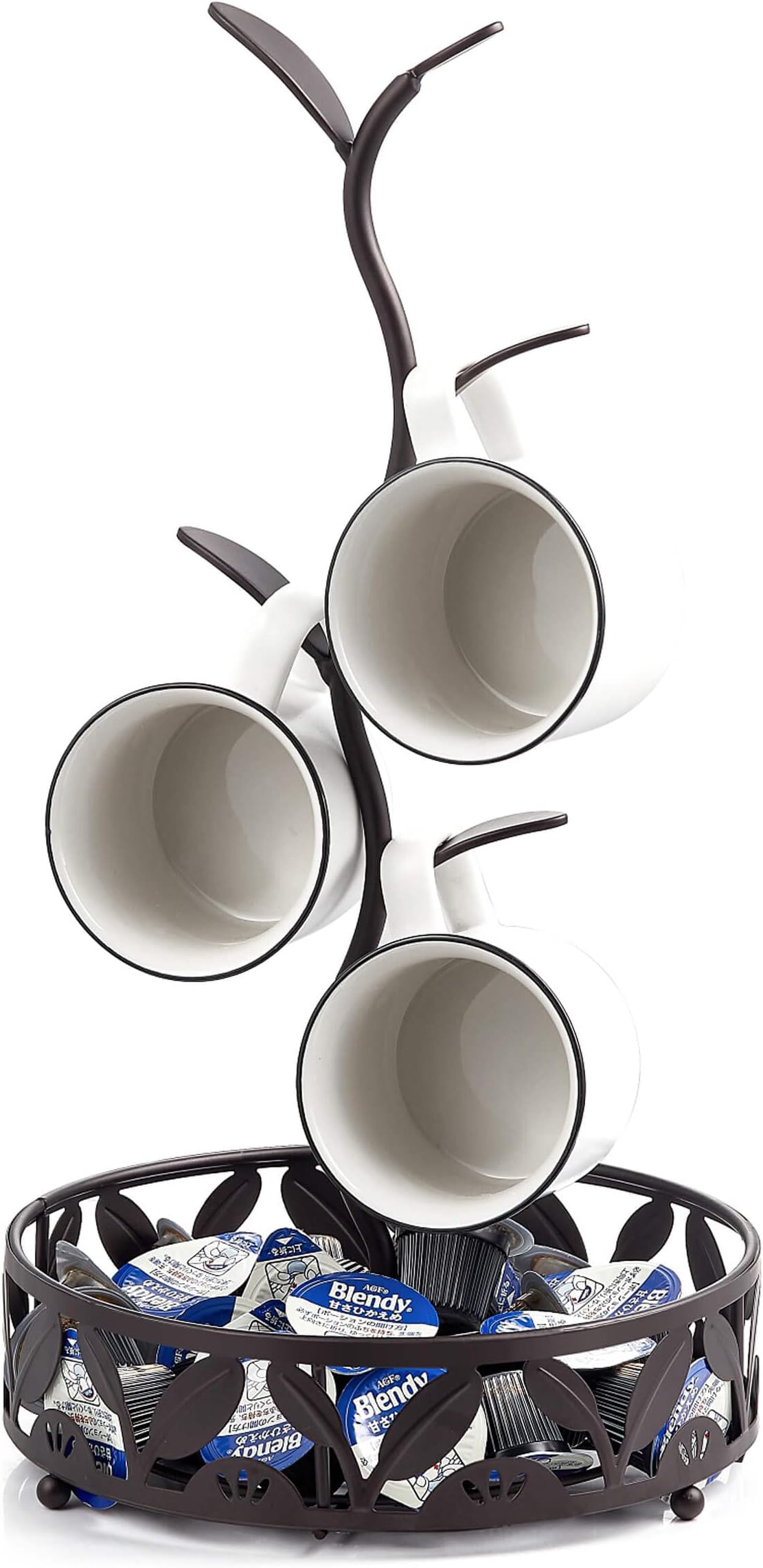 Amazon.com - Aifeorzo Coffee Cup Tree, Black Metal Coffee Tree Mug ...