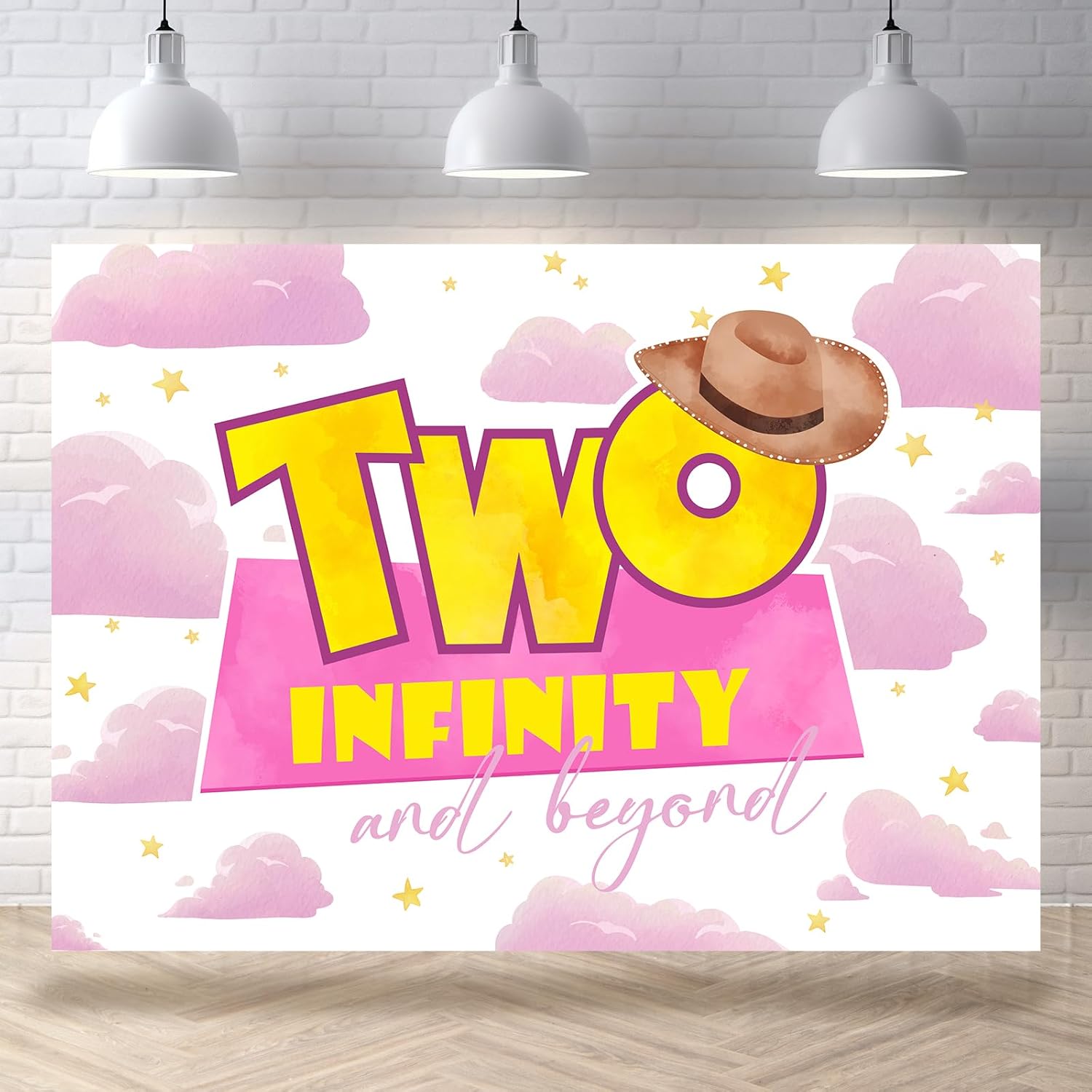 Amazon.com : Bcuuipo Girls 2nd Birthday Backdrop Two Infinity and ...