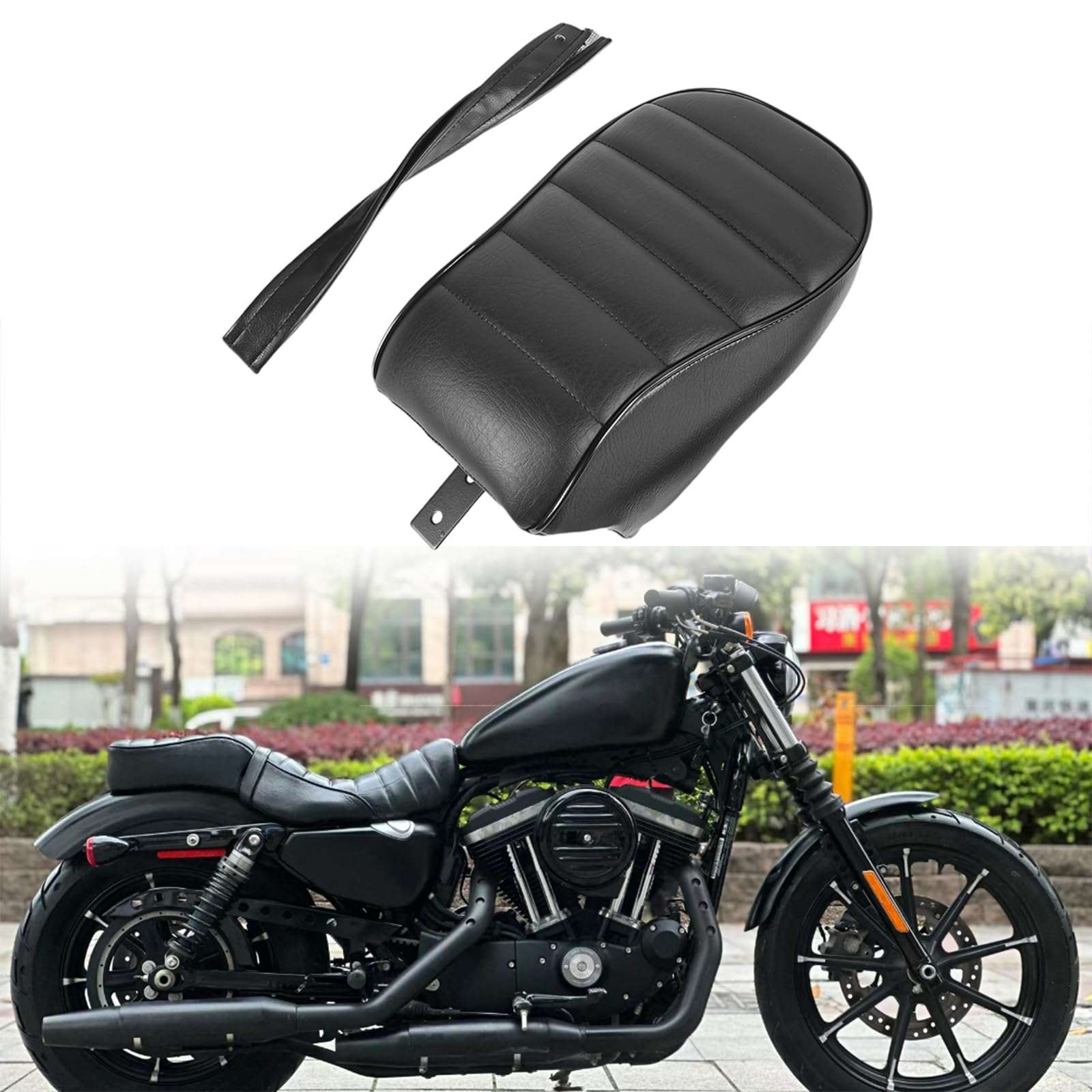 Amazon.com: MOJINLI Motorcycle Passenger Seat For Harley Sportster ...