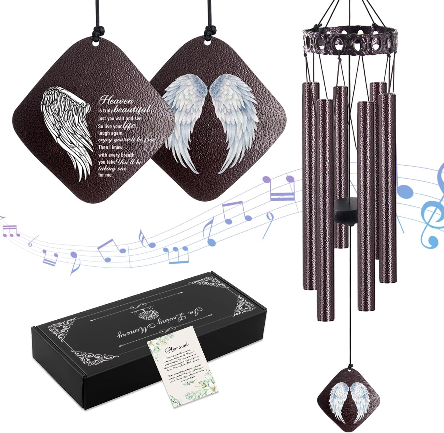 Amazon.com : Wind Chimes for Outside Sympathy Wind Chimes Memorial Wind ...