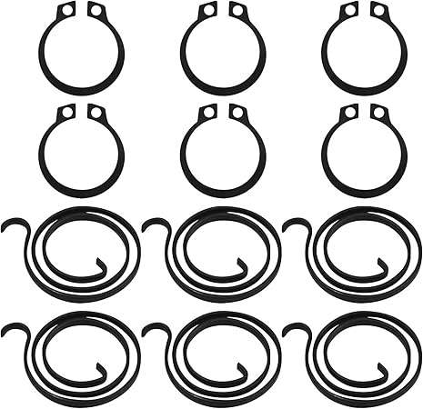 6 Pack Door Handle Springs,2.5-Turn Coil,2mm Thick,Replacement Repair ...