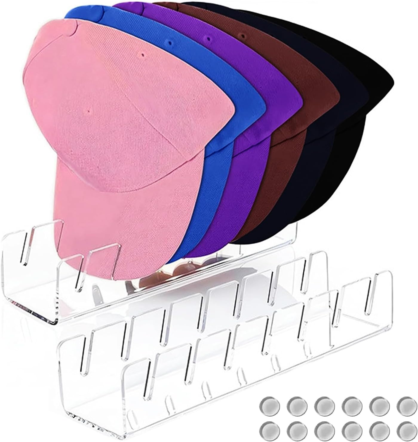 Amazon.com: Hat Stand for Baseball Caps Display and Organizer - 2 Pack ...