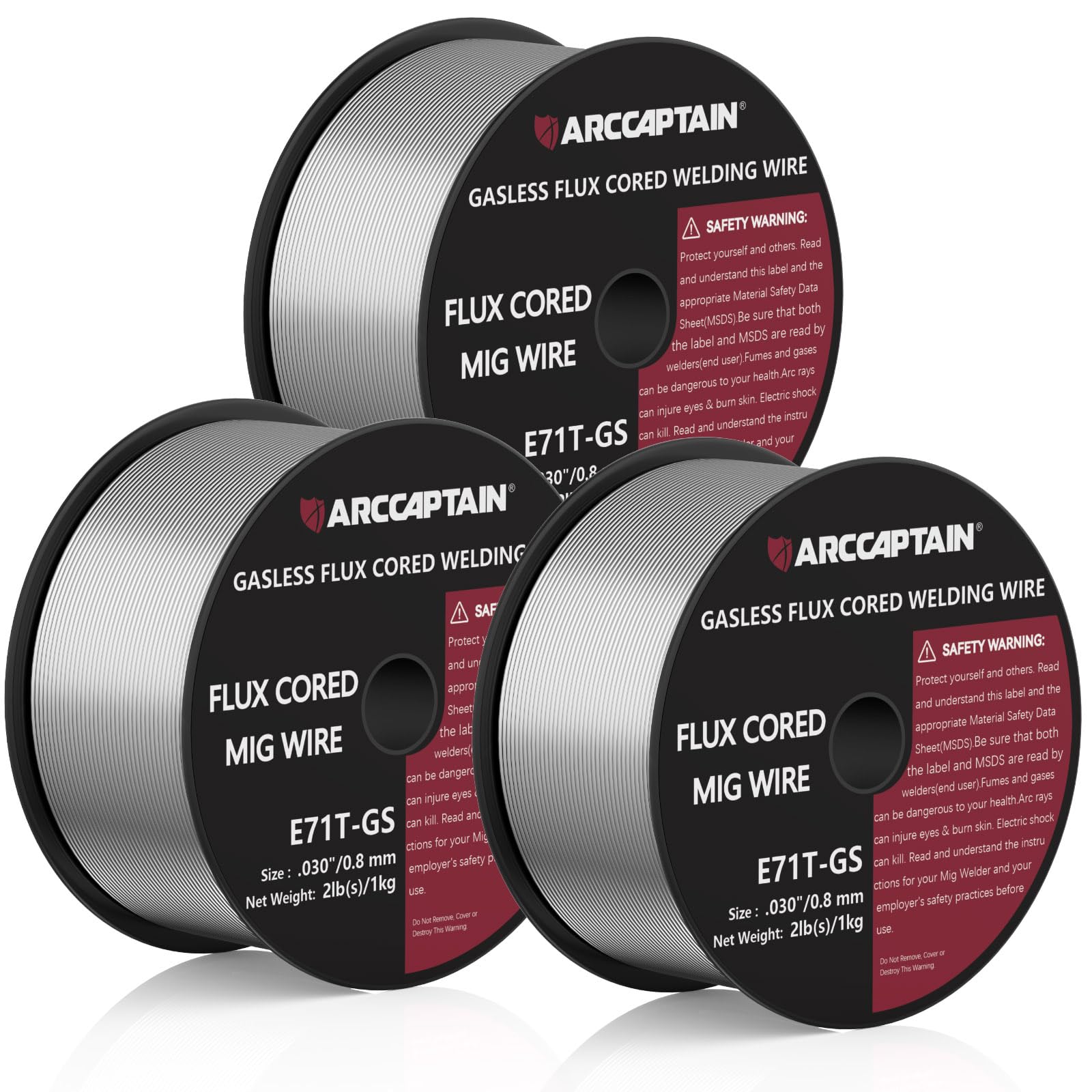 Snapklik.com : ARCCAPTAIN Flux Core Welding Wire .030, Flux Core ...