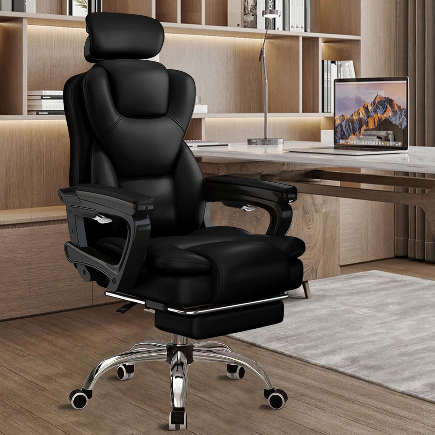 WXJHL Office Chair Big and Tall Computer Gaming Chairs with Foot Rest ...