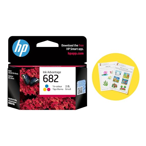 HP 682 Tri-Color Original Ink Advantage Cartridge