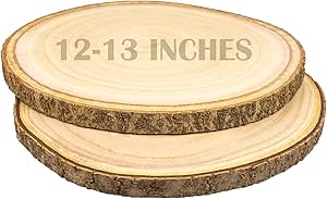 Amazon.com: 2pcs Large Wood Slices for Centerpieces 12-13 inches Wood ...