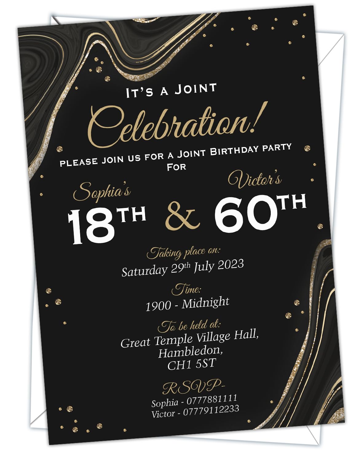 Dual Birthday Party Invitations Elegant Double Celebration Birthday