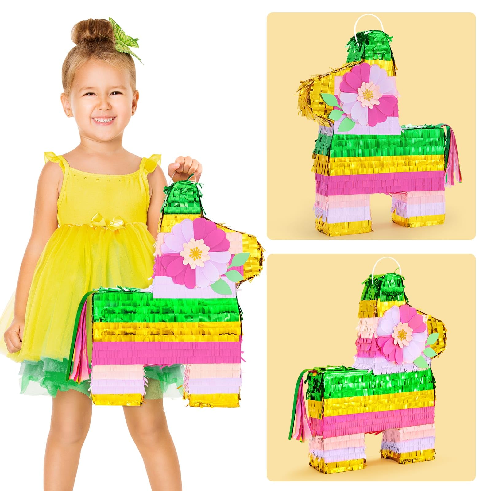 Snapklik.com : WERNNSAI Hawaiian Donkey Pinata - Rainbow Donkey Pinata ...