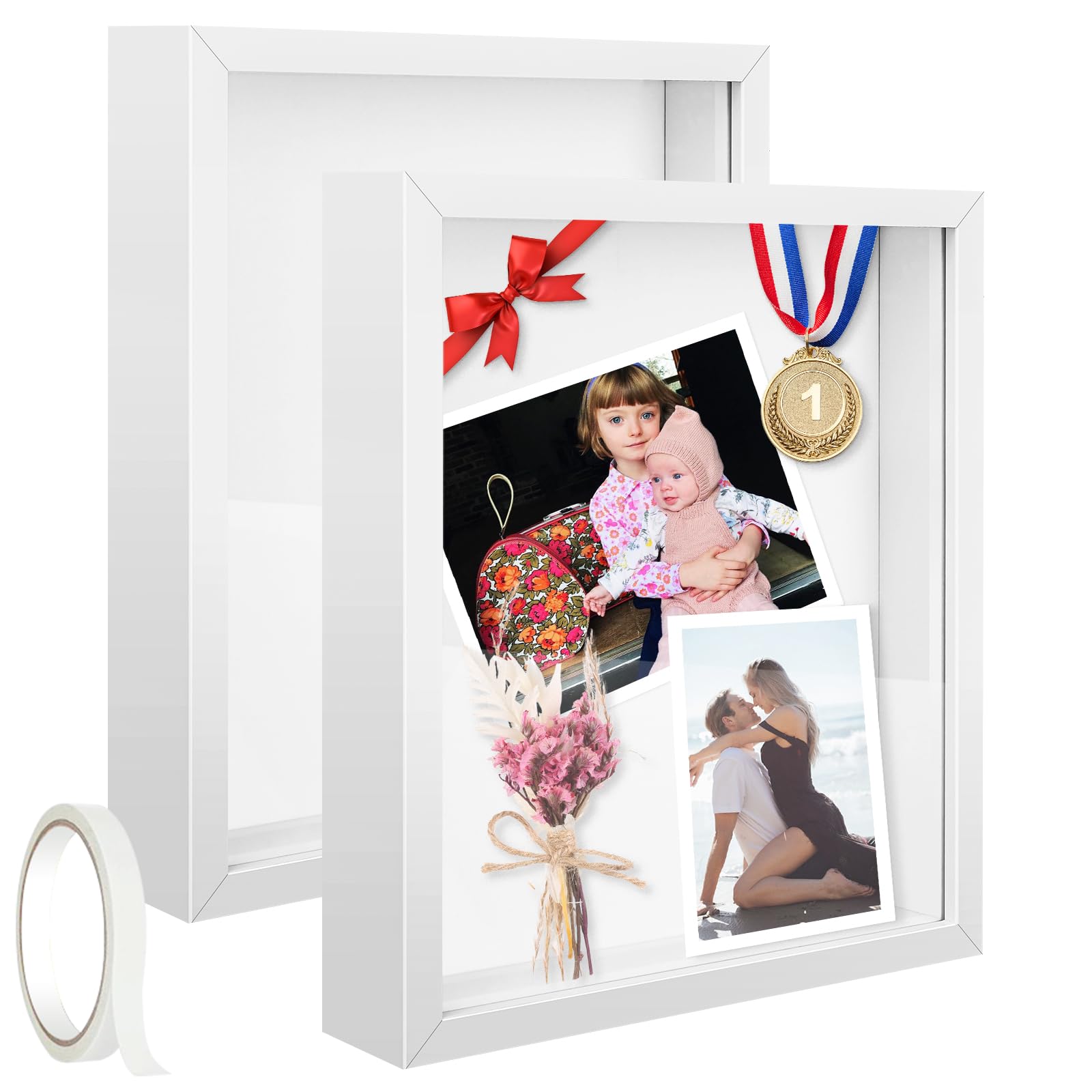 Amazon.com - 2 Pack 11 x 14in Shadow Box Frame Shadow Boxes Display ...
