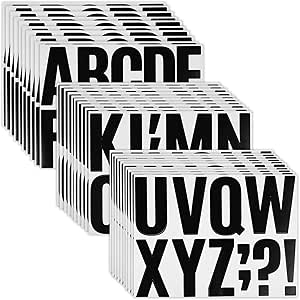 30 Sheets Large Letter Stickers, 4 Inch Self-Adhesive Alphabet Stickers ...